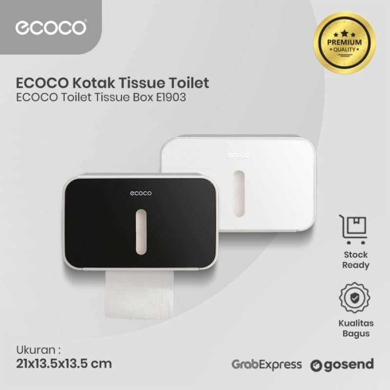 Jual ECOCO Tempat Kotak Tisu Box Tissue Toilet E1903 | Shopee Indonesia