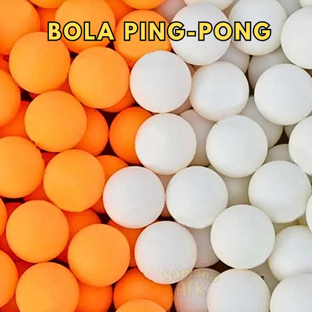 Jual (1 Pack isi 6 pcs) Bola Ping Pong Tenis Meja Putih dan Orange / Bola Tenis Meja | Shopee ...