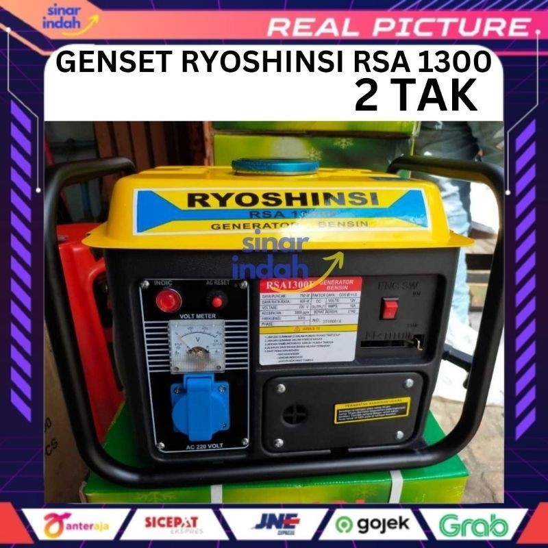 Jual RSA1300F MESIN GENSET GENERATOR LISTRIK 2TAK 2 TAK 750 WATT ...