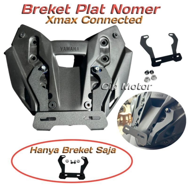 Jual Breket Plat Nomer Yamaha Xmax Connected Breket Dudukan Plat Napol ...