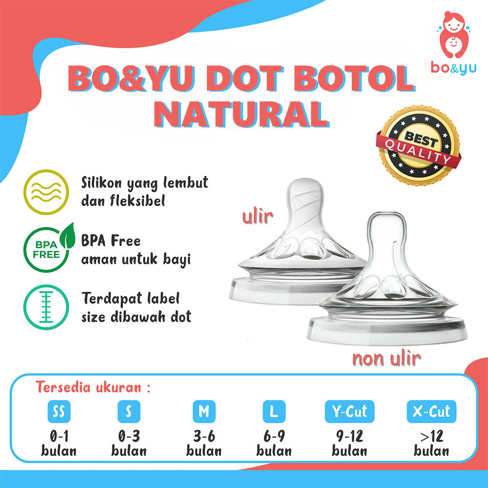 Jual Dot Natural / Nipple Natural OEM / FEEDING NIPPLE / Dot Botol Susu ...