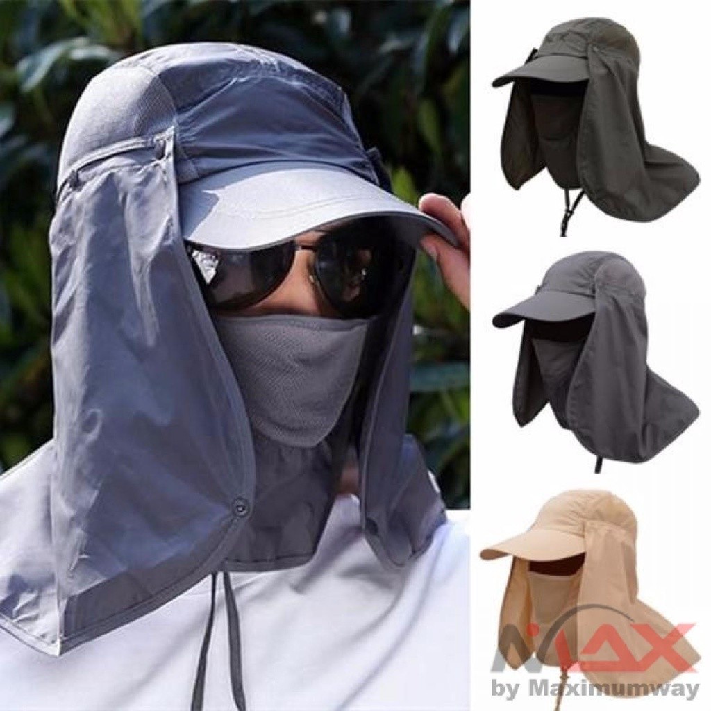 Jual Topi Anti Sinar Matahari Naik motor santai siang hari terik anti ...