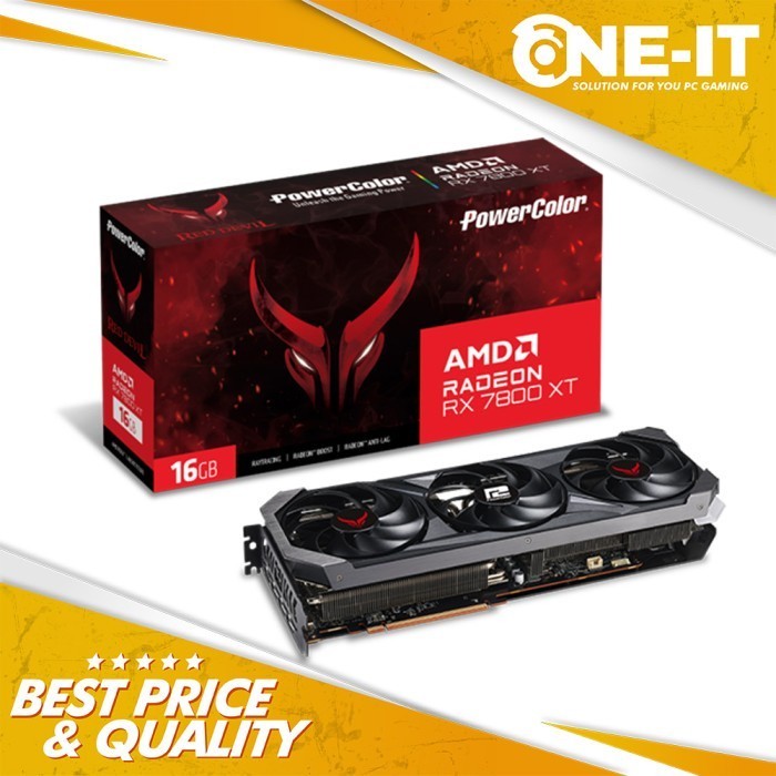 Jual VGA POWERCOLOR Red Devil AMD Radeon RX 7800 XT 16GB GDDR6 | Shopee ...