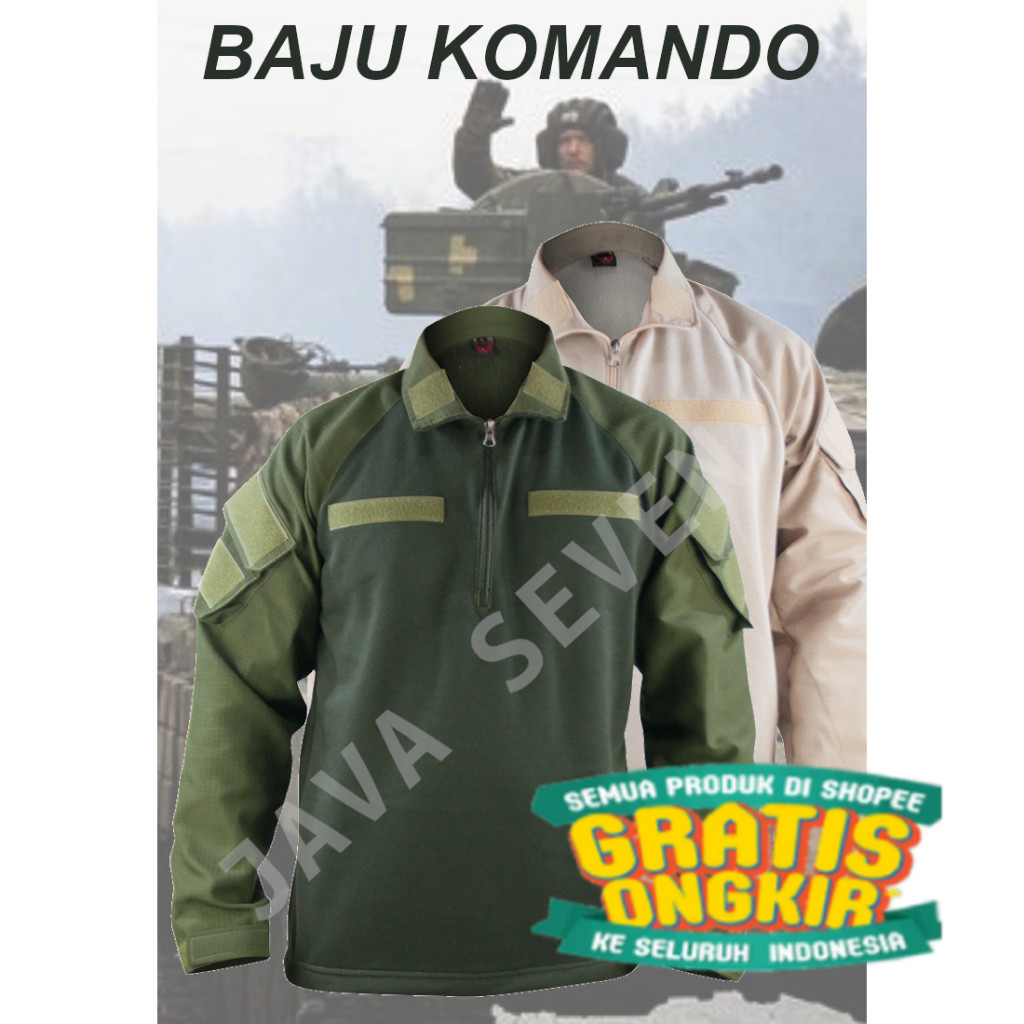 Jual JAVA SEVEN Kemeja Komando | Comando | Tactical Fleece Ripstop/ jumbo big size besar ...
