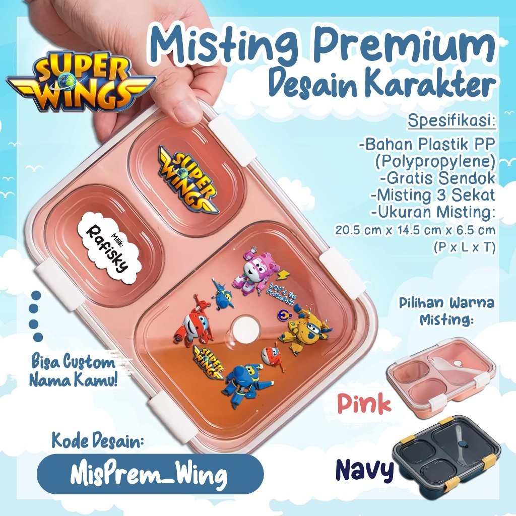 Jual Misting / Lunchbox / Kotak Makan / Bento Box CUSTOM - Desain ...