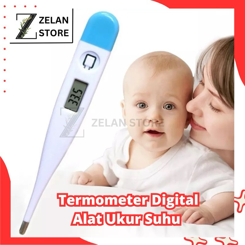 Jual Termometer Digital Alat Pengukur Suhu Badan Bayi Dan Dewasa Ukur ...