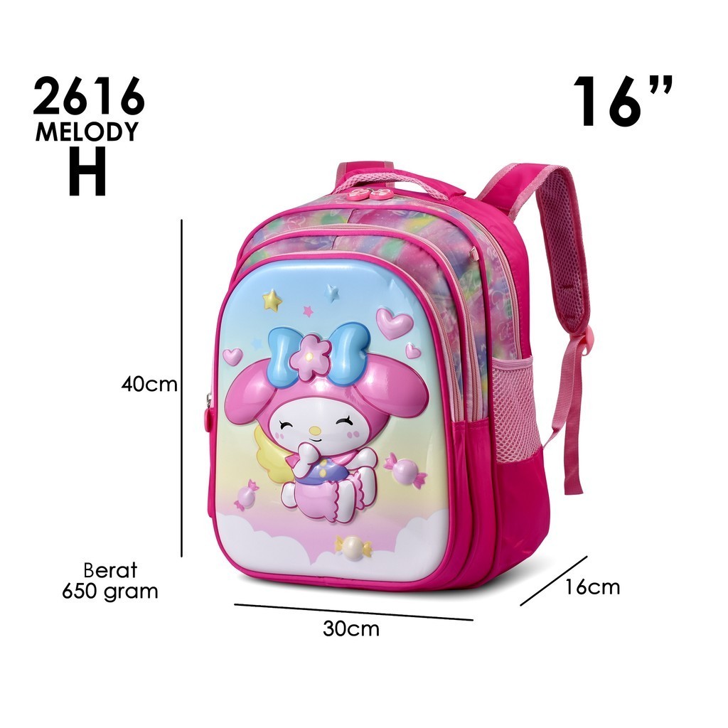 Jual (Manboutique) Tas Anak Perempuan 2616-16" Tas Ransel Sekolah Tas ...