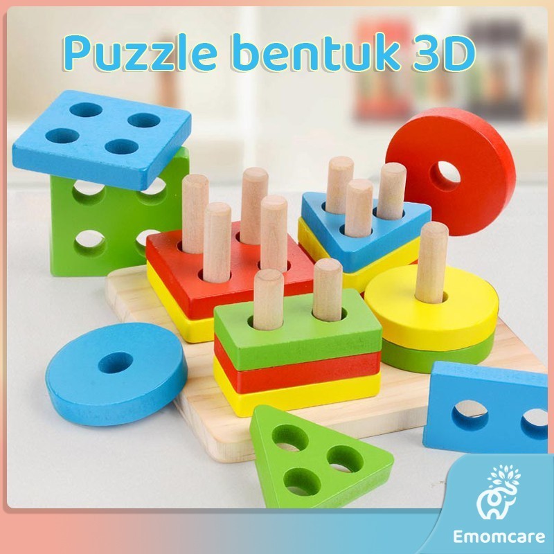 Jual SQUARE BASIC SHAPE/ geometric square/ puzzle bentuk 3d/ pasak ...