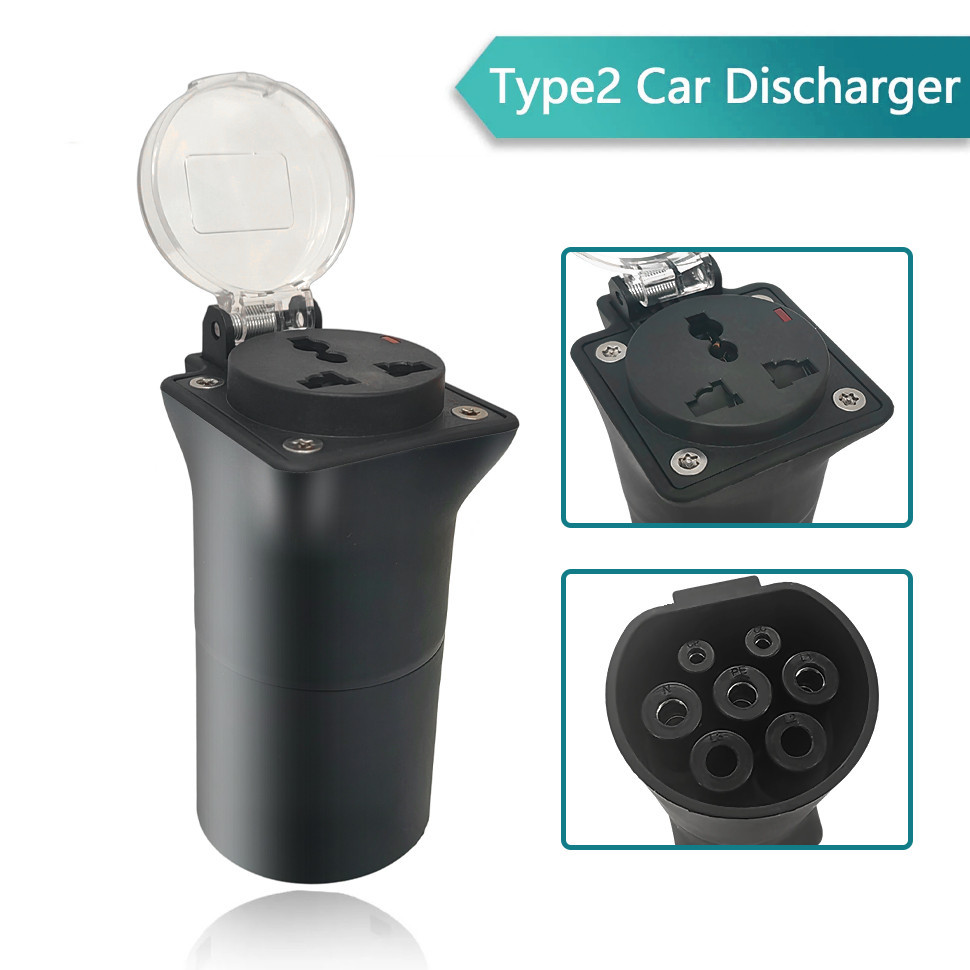 Jual V2L Discharger For Type2 Car Discharge EV Cable Adapter Support MG ...