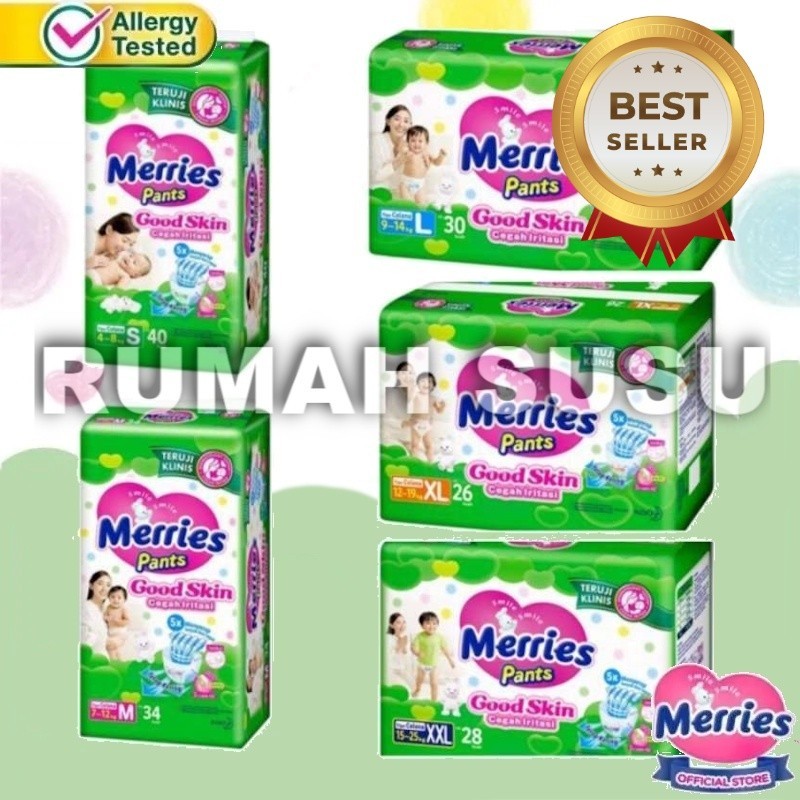 Jual Merries Pants Good Skin NB-S40 / M32 / L28/ XL26 / XXL28 / M48 ...