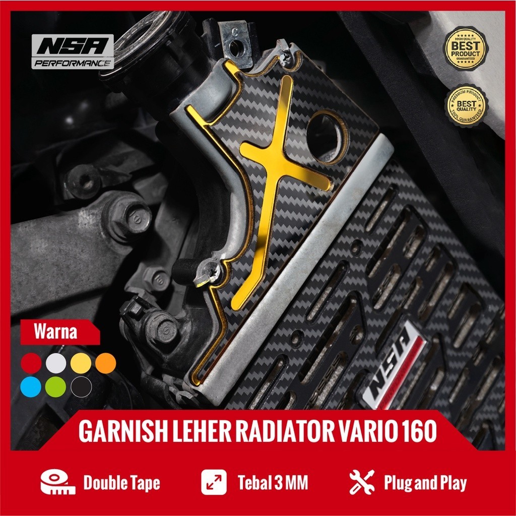 Jual NSA COVER LEHER RADIATOR CARBON HONDA (VARIO PCX ADV STYLO ...