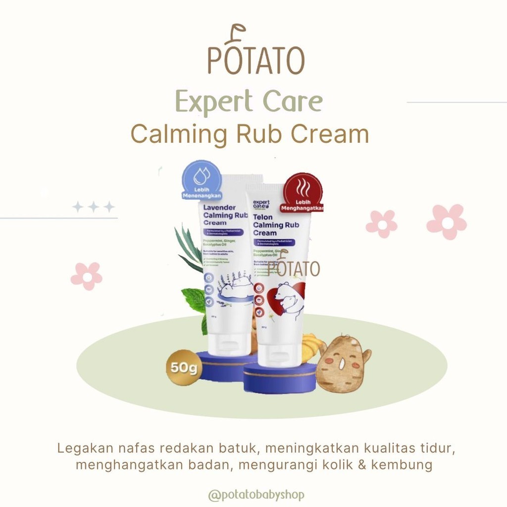 Jual Expert Care Calming Rub Cream Telon & Lavender - Krim Pengganti ...