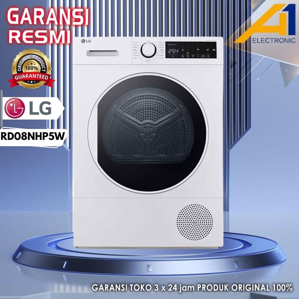 Jual Dryer LG RD08NHP5W / R D08N HP5W Heat Pump 8 Kg | Shopee Indonesia