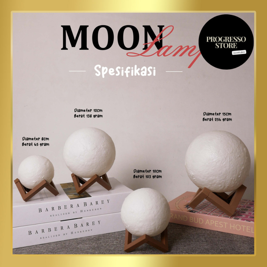 Jual LAMPU TIDUR BULAN [DIAMETER15] LED UNIK LUCU-MOONLIGHT LAMP ...
