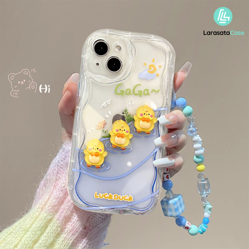 Jual Casing DIY bebek kuning kecil aesthetic anti jatuh 3D bening case hp SAMSUNG A54 A14 A24 ...