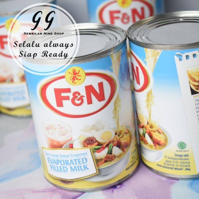 Jual Susu Evaporasi F&N Evaporated Filled Milk FN 380 gram | Shopee ...