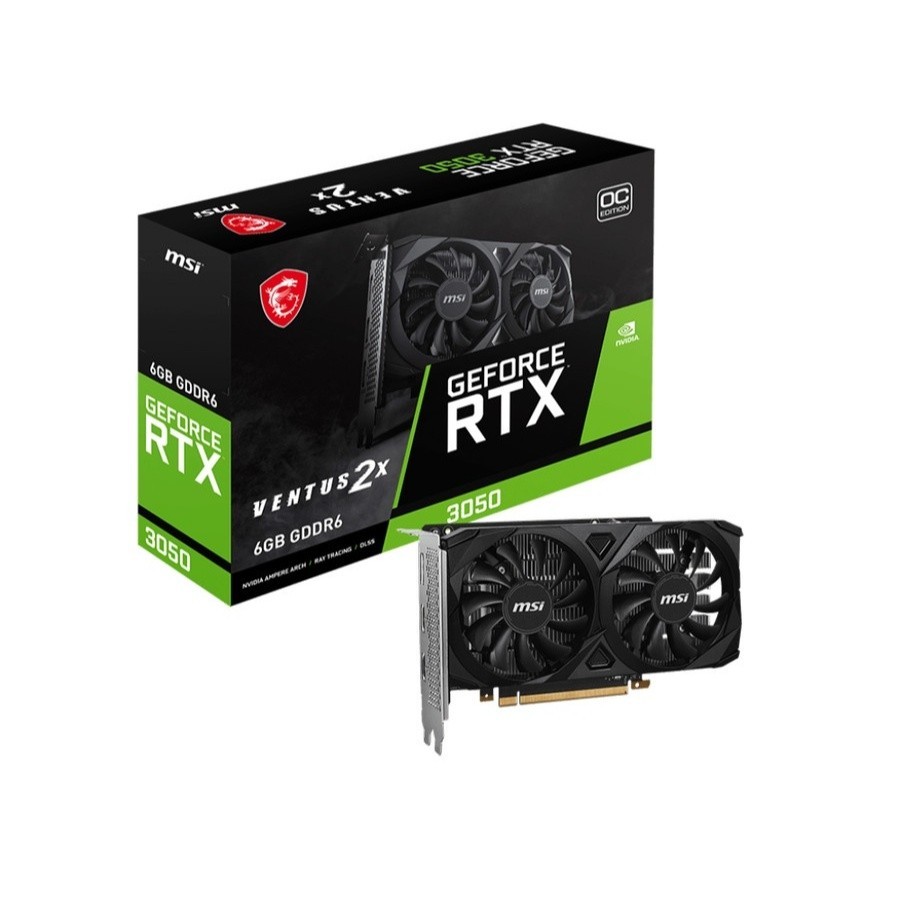 Jual Msi Vga Card Rtx 3050 Ventus 2X 6G Oc - Vga Rtx3050 | Shopee Indonesia