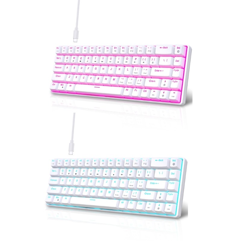 Jual 60 Percent Mechanical Keyboard Injections with Backlits 68Key ...