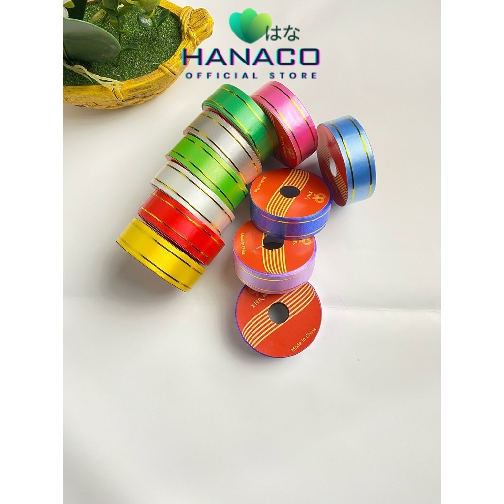 Jual HANACO - Pita Kado Plastik Motif 2cm Pita Jepang Kertas 14 Meter ...
