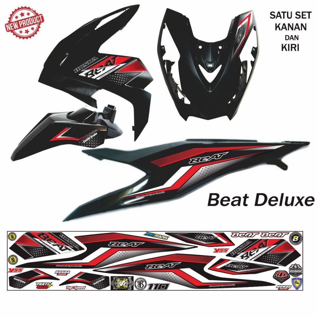 Jual STIKER VARIASI LIS STRIPING MOTIF BARU HONDA BEAT DELUXE SIMPLE ...