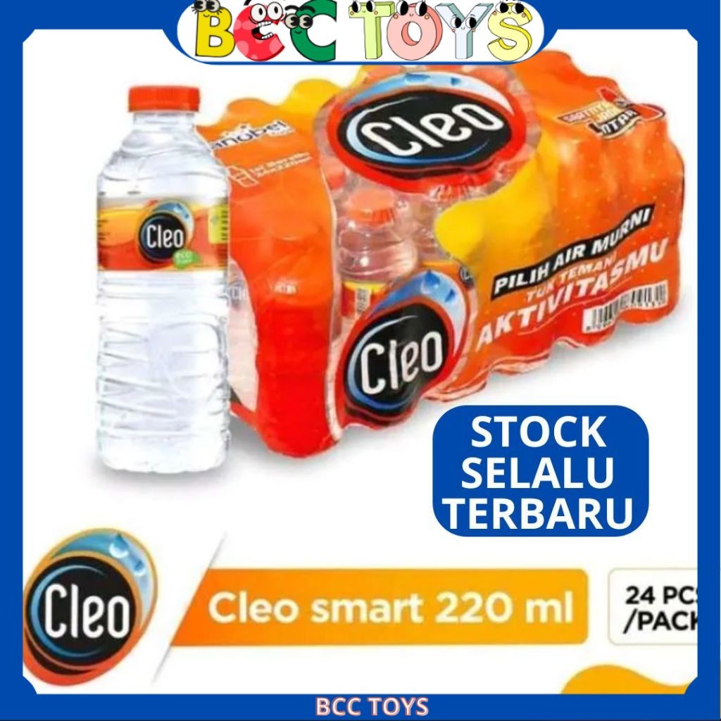 Jual Air Mineral CLEO Mini Smart 220 ML Isi 24 Botol PER PACK BCC | Shopee Indonesia