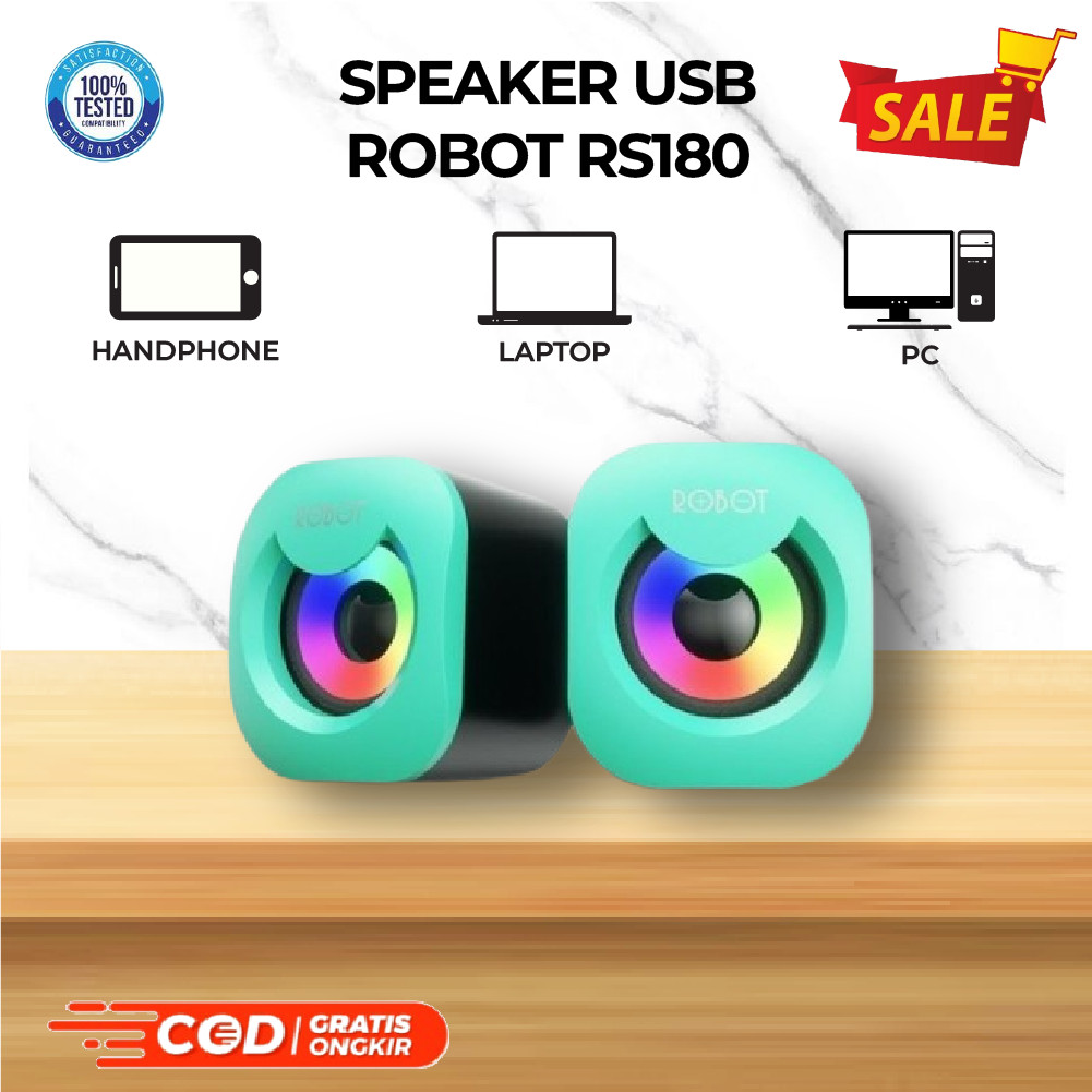 Jual Speaker USB ROBOT RS180 Multimedia Portable / Speaker Music Mini ...