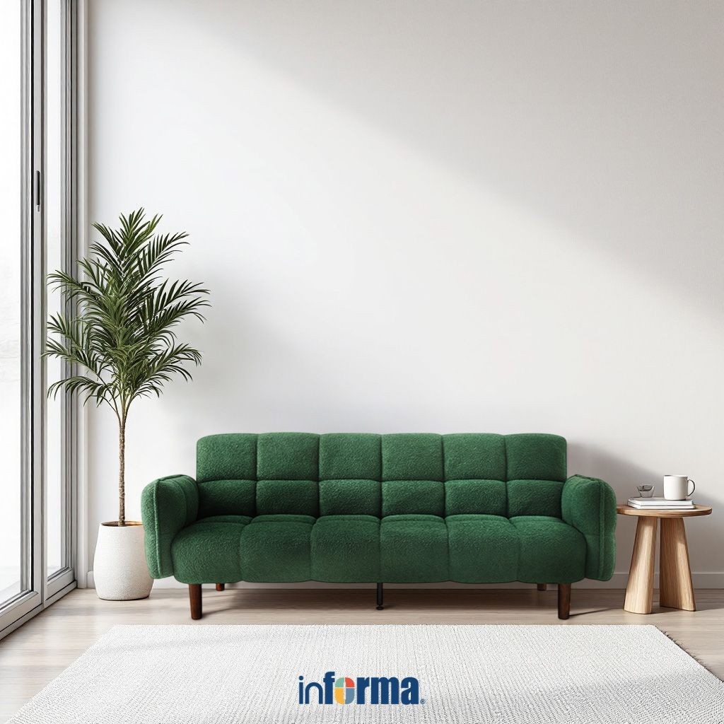 Jual Informa Dimity Sofa Bed Fabric - Hijau Emerald Tempat Duduk ...