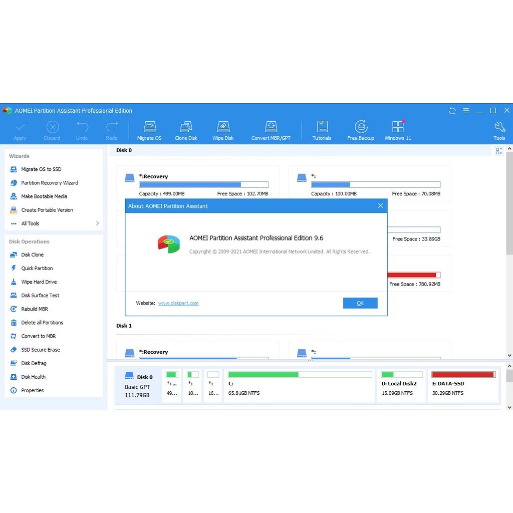 Jual AOMEI Partition Assistant 10 Terbaru 2025 Full Version Lifetime ...