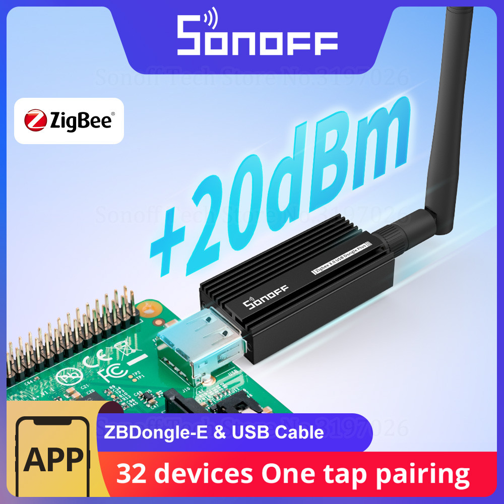 Jual SONOFF ZBDongle-E USB Dongle Plus ZigBee 3.0 Wireless Zigbee Gateway Analyzer ZHA ...