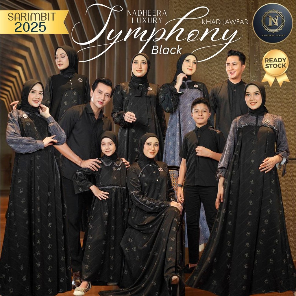 Jual [READY] SYMPHONY FAMSET BLACK STONE Sarimbit 2025 Nadheera Luxury ...