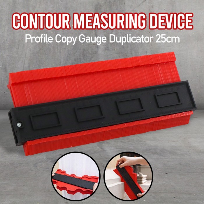 Jual Contour Measuring Device 25cm Profile Copy Pengukur Bentuk dinding ...