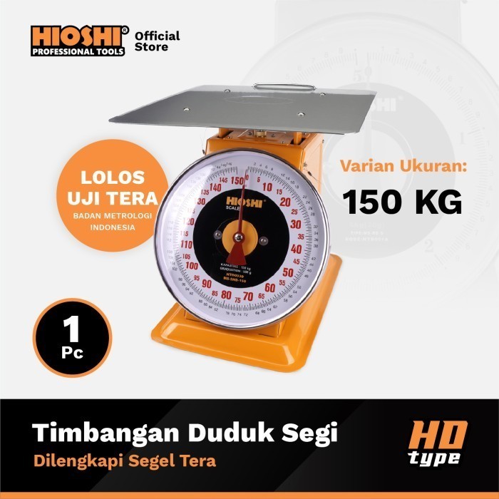 Jual HIOSHI Timbangan Duduk Jarum HD HEAVY DUTY / Timbangan Manual kualitas vietnam 150 kg ...