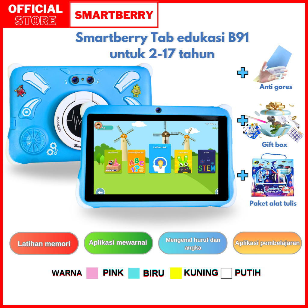 Jual SMARTBERRY SMART2030 KIDS STUDY TAB B91 Kids Tablet / Anak ...