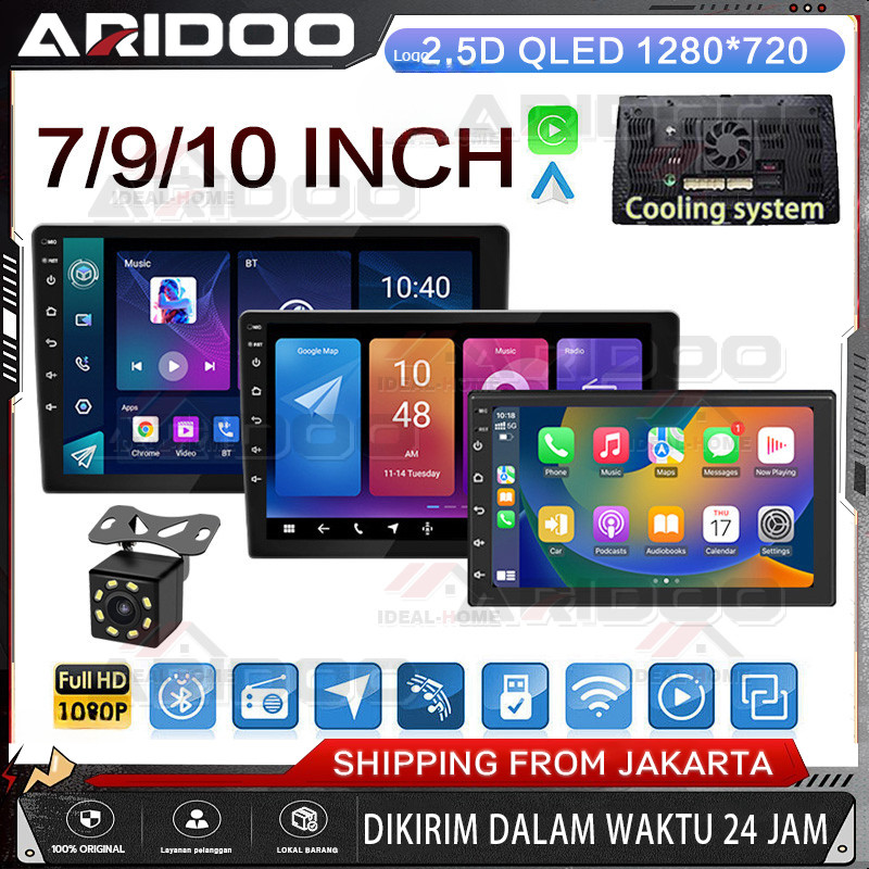 Jual [COD/With kipas pendingin] 4G+32G IPS Screen Head Unit 7/9/10 Inch Car Android 13 Navigasi ...