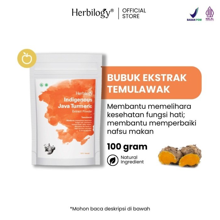 Jual Herbilogy Java Turmeric (Temulawak) Extract Powder 100g | Shopee ...
