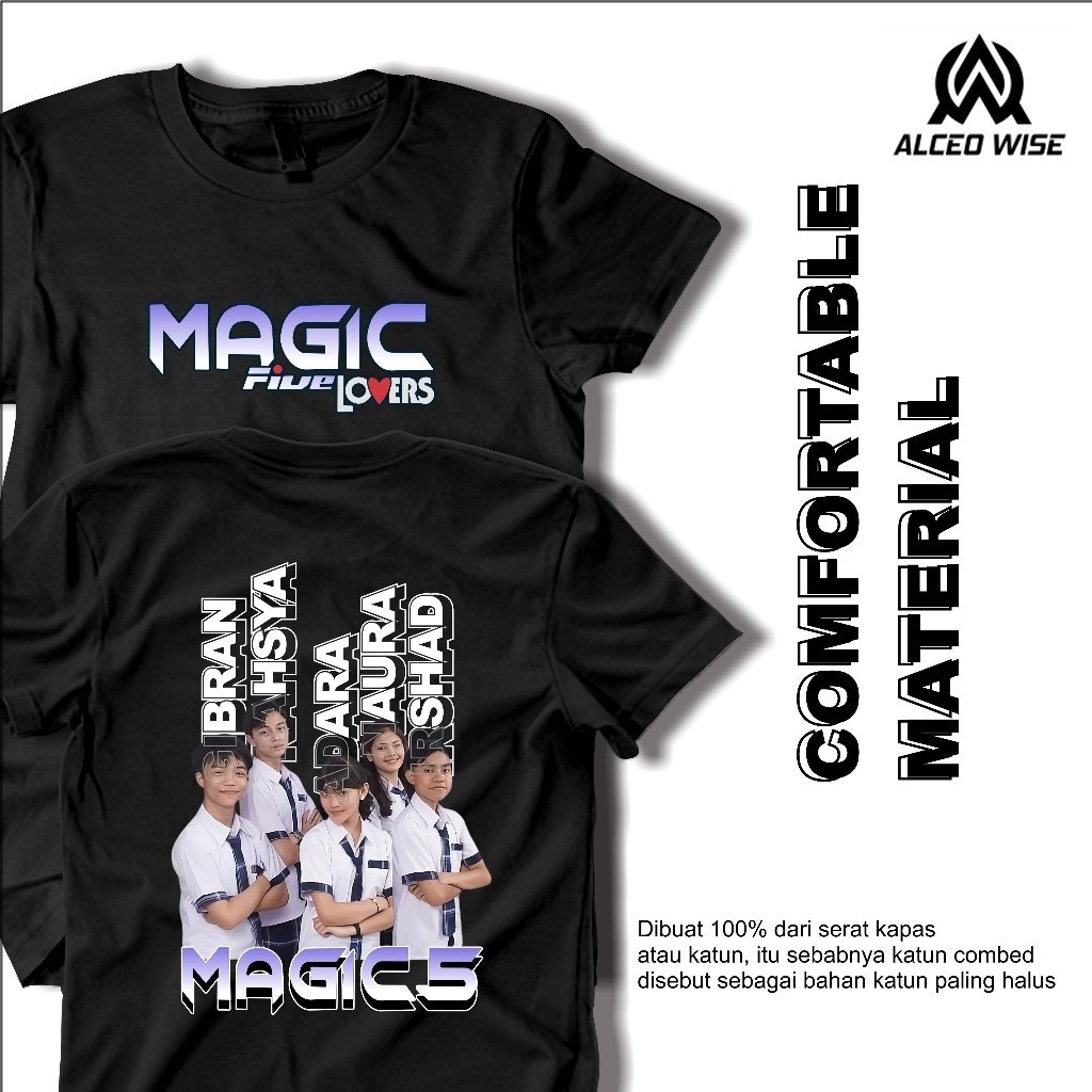 Jual Kaos Magic 5 Adara Baju Kaos Pria wanita Distro Bandung Original ...