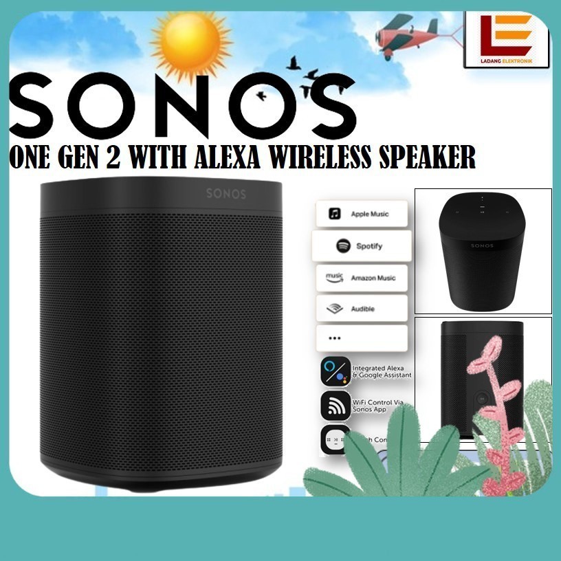 Jual PROMO SONOS One Gen 2 Smart Wireless WiFi Speaker with Alexa | Shopee Indonesia