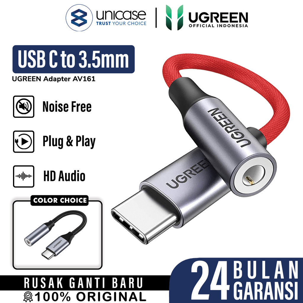 Jual Cable Adapter DAC USB C to Jack Audio 3.5mm UGREEN Audio Converter ...