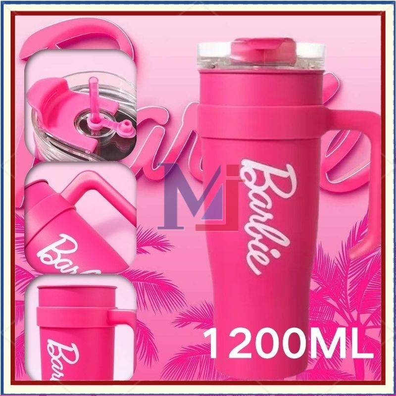 Jual [COD] Tumbler Barbie 1200ml Barbie Tumbler Miniso Botol Minum ...