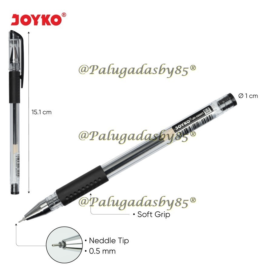 Jual (1 Pak Isi 12 Pcs) Bolpen Joyko JK-100NT King Jeller 0.5 Gel Pen ...