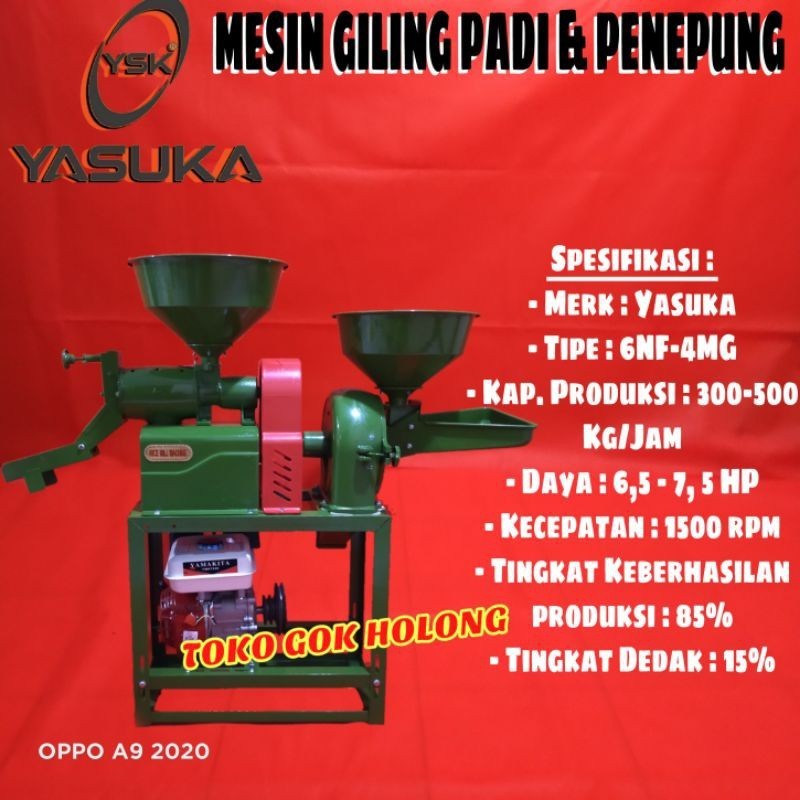 Jual MESIN GILING PADI DAN PENEPUNG YASUKA | Shopee Indonesia Jual MESIN GILING PADI DAN PENEPUNG YASUKA | Shopee Indonesia