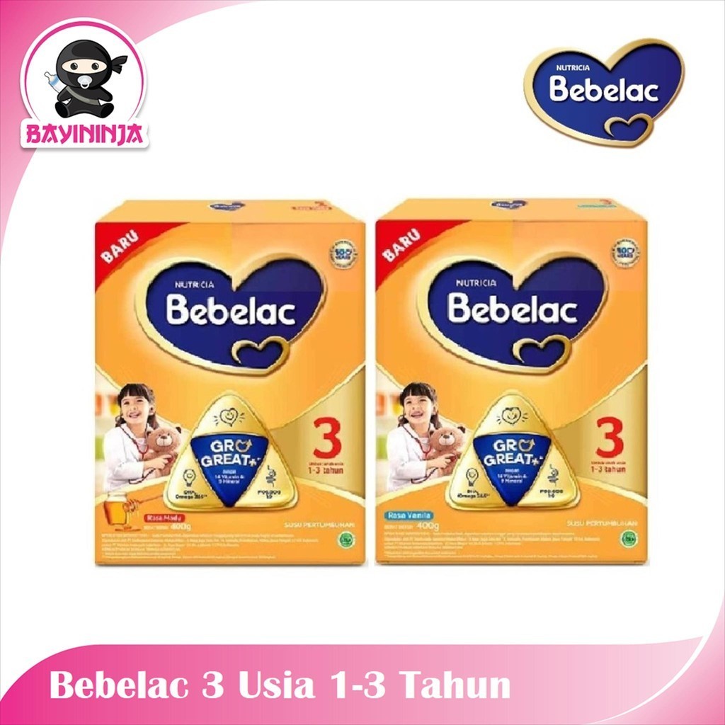 Jual Bebelac 3 Susu Pertumbuhan Anak Usia 1-3 Tahun 400 g | Shopee ...