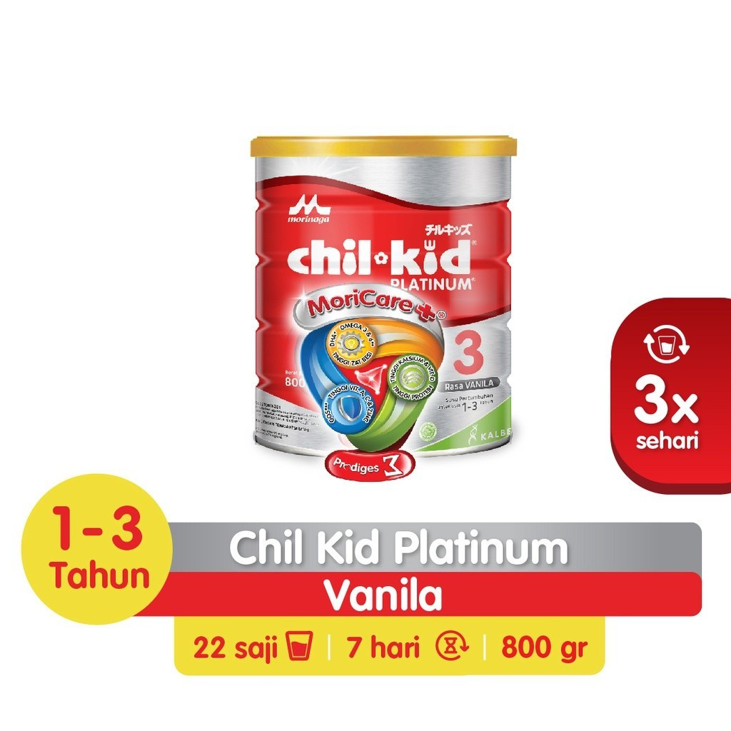 Jual Morinaga Chil Kid Platinum Vanila 800g Susu Formula Pertumbuhan ...