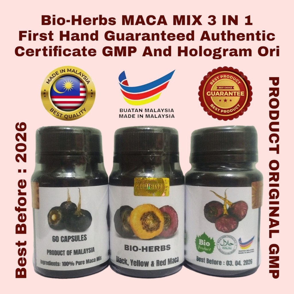 Jual PURE ORIGINAL MACA MIX EXTRACT BIO HERBS AUTHENTIC | Shopee Indonesia