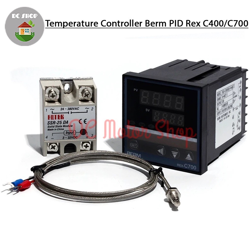 Jual PID REX C400 C-400 / C700 C-700 Berm Temperature Controller Output SSR / Relay | Shopee ...