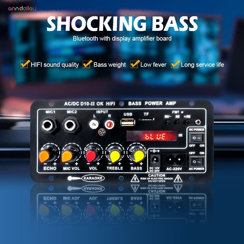 Jual 400W Amplifier Board 8-12 Inci Bluetooth Amplifiers HIFI BASS ...