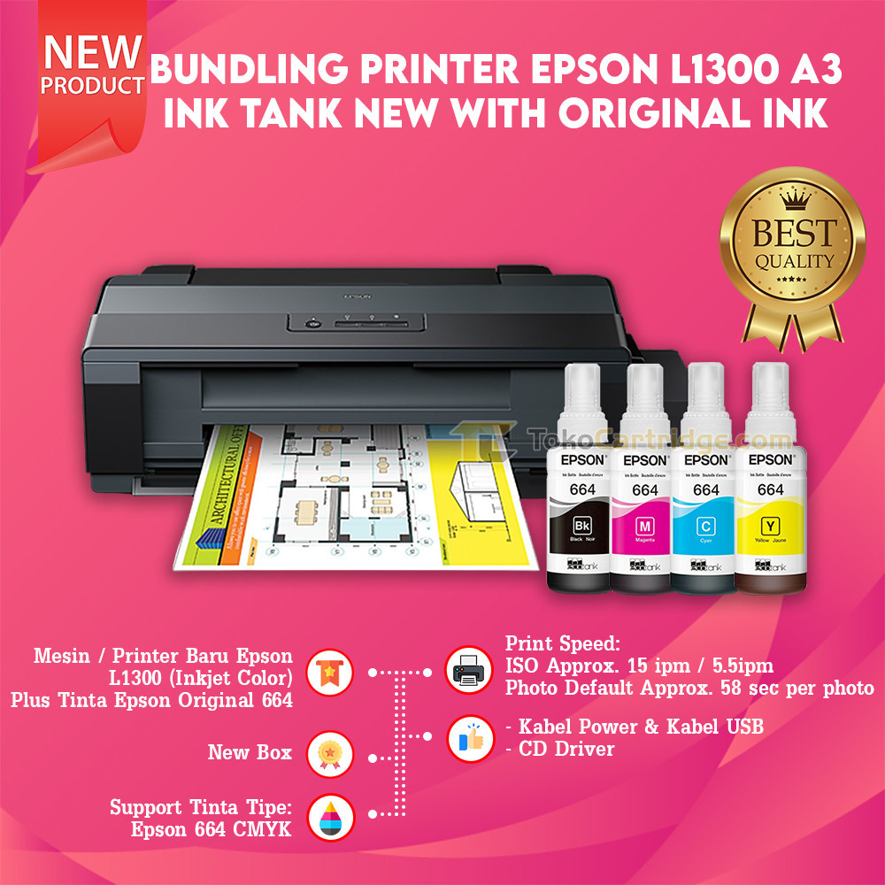 Jual Printer EcoTank L1300 / L11050 Epson L11050 / L1300 A3+ Wireless ...