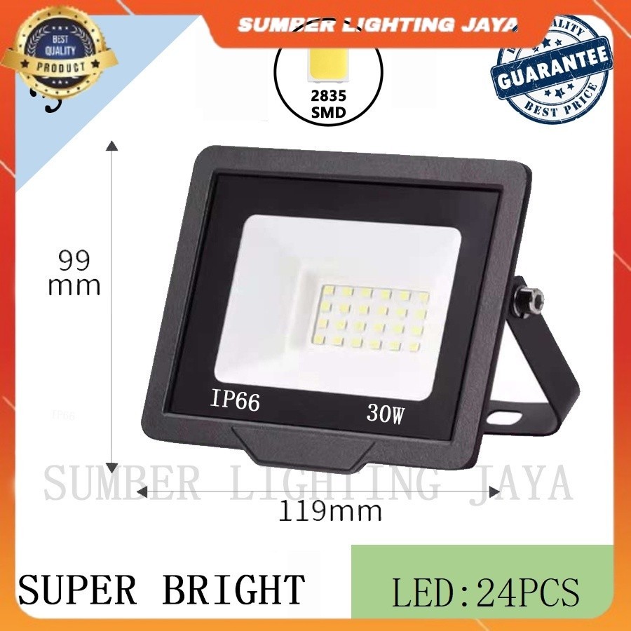 Jual COD & READY STOK LAMPU SOROT LED 30W / LAMPU TEMBAK LED 30 WATT / LAMPU OUTDOOR LED ...