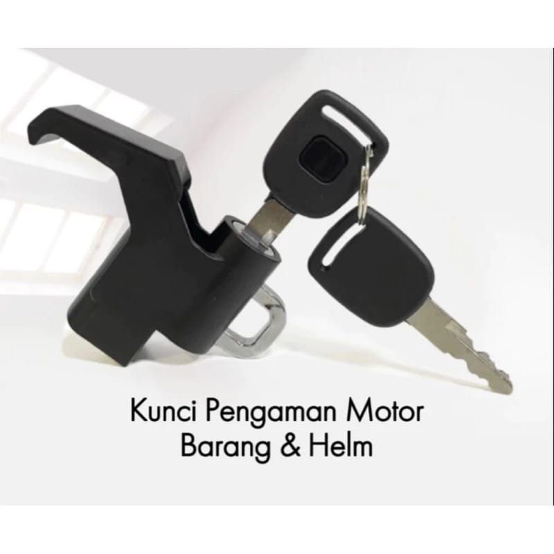 Jual [ FURMOTOR ] GEMBOK HELM GANTUNGAN HELM 2 FUNGSI PENGAMAN ANTI ...