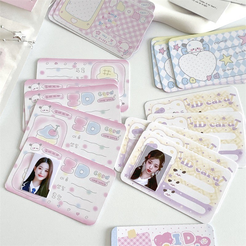 Jual [HARU] 5lbr White Puppies series ID Card Idol Kartu Photo KPOP ...